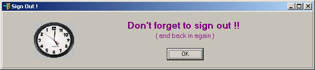 Softech In/Out Boards – Sign Out Reminder